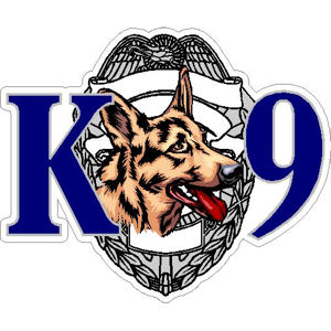 Police / Sheriff Badge K-9 - Sticker at Sticker Shoppe