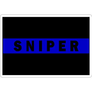 Thin Blue Line Sniper - Sticker at Sticker Shoppe