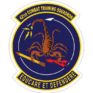 US Air Force 421st Combat Training Squadron - Sticker at Sticker Shoppe
