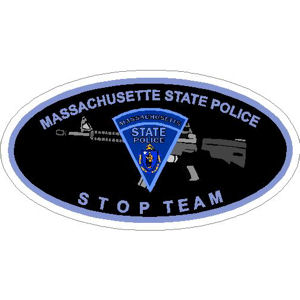 Massachusetts State Police S T O P Team - Sticker at Sticker Shoppe