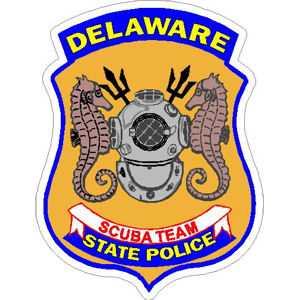 Delaware State Police Scuba Team - Sticker at Sticker Shoppe
