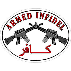 American Infidel - Sticker at Sticker Shoppe