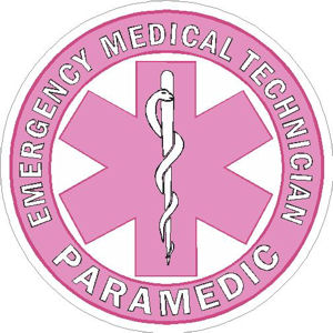 Emergency Medical Technician Paramedic - Pink Sticker at Sticker Shoppe