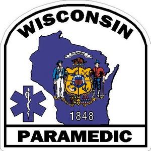 Wisconsin Paramedic - Vinyl Sticker at Sticker Shoppe