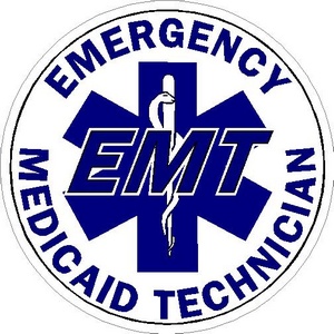 EMT Emergency Medicaid Technician - Vinyl Sticker at Sticker Shoppe