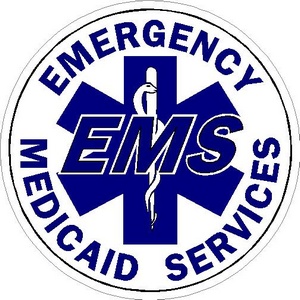 EMS Emergency Medicaid Services - Vinyl Sticker at Sticker Shoppe