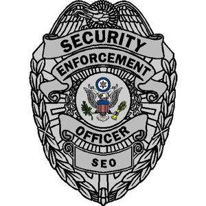 Security Enforcement Officer Gray Badge - Sticker at Sticker Shoppe