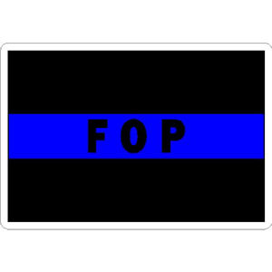 Thin Blue Line FOP - Sticker at Sticker Shoppe