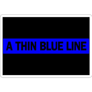 A Thin Blue Line - Sticker at Sticker Shoppe