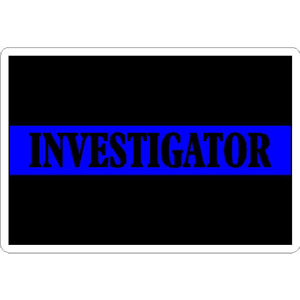 A Thin Blue Line Investigator - Sticker at Sticker Shoppe