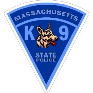 Massachusetts State Police K-9 - Sticker at Sticker Shoppe