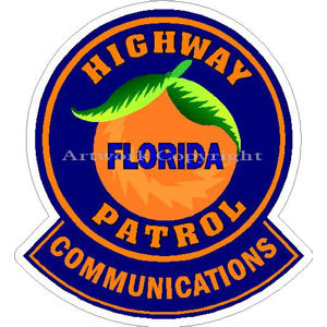 Florida Highway Patrol Communications Vinyl Sticker at Sticker Shoppe