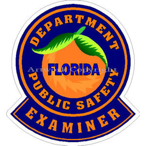 Florida Department of Public Safety Examiner - Sticker at Sticker Shoppe