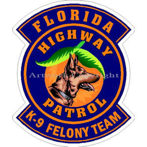 Florida Highway Patrol K-9 Felony Team - Sticker at Sticker Shoppe