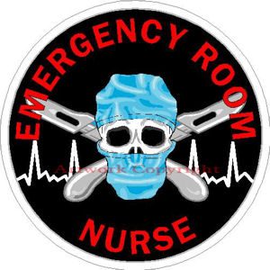 Emergency Room Nurse - Sticker at Sticker Shoppe