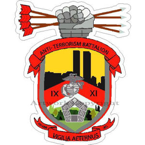 US Marine Corps Anti-Terrorism Battalion Vinyl Sticker at Sticker Shoppe