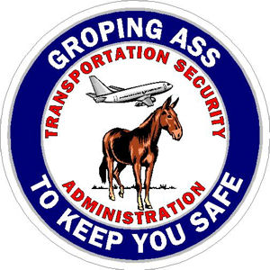 TSA Groping Ass To Keep You Safe - Sticker at Sticker Shoppe