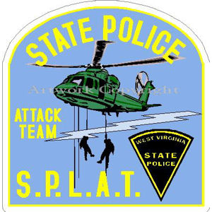 West Virginia State Police S.P.L.A.T. Attack Team - Sticker at Sticker ...