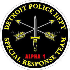 Detroit Police Dept. Special Response Team - Circle Sticker at Sticker ...