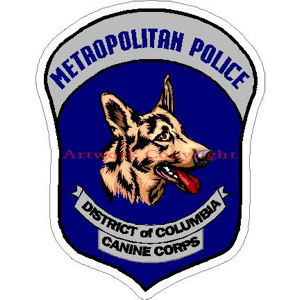 Washington DC Metropolitan Police Canine Corps - Sticker at Sticker Shoppe