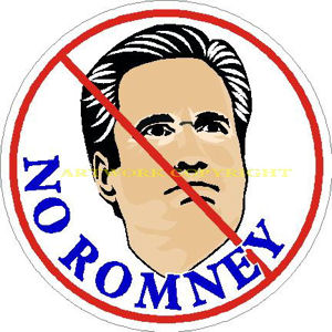 No Romney 2012 Political - Sticker at Sticker Shoppe