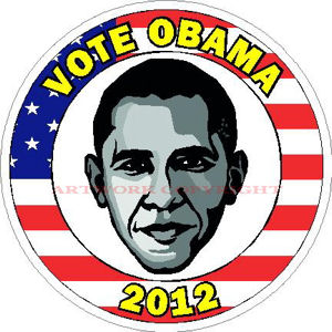 Vote Obama 2012 - Sticker at Sticker Shoppe