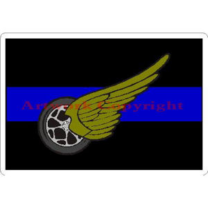 Thin Blue Line Motor Patrol - Sticker at Sticker Shoppe