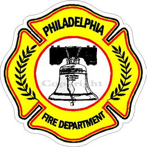 Philadelphia Fire Dept Vinyl Sticker at Sticker Shoppe
