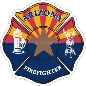 Arizona Firefighter - Sticker at Sticker Shoppe