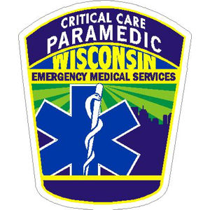 Wisconsin Critical Care Paramedic - Sticker at Sticker Shoppe