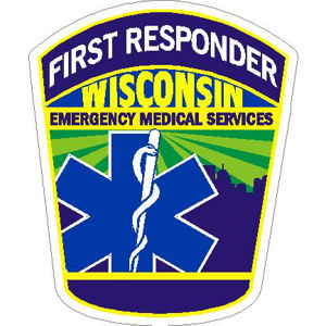 Wisconsin First Responder - Sticker at Sticker Shoppe