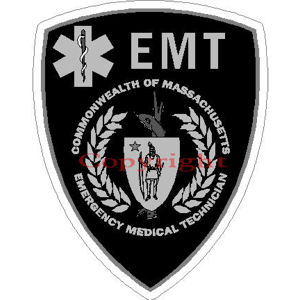 Massachusetts EMT Subdued - Sticker at Sticker Shoppe
