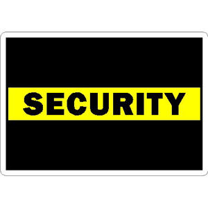 Thin Yellow Line Security - Sticker at Sticker Shoppe