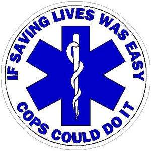 If Saving Lives Was Easy Cops Could Do It - Sticker at Sticker Shoppe