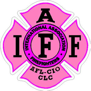 Pink IAFF International Association Firefighters - Sticker at Sticker ...