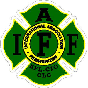 Green IAFF International Association Firefighters - Sticker at Sticker ...
