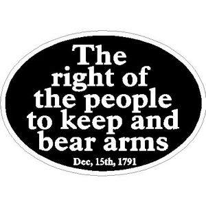 The Right of The People To Keep and Bear Arms - Sticker at Sticker Shoppe