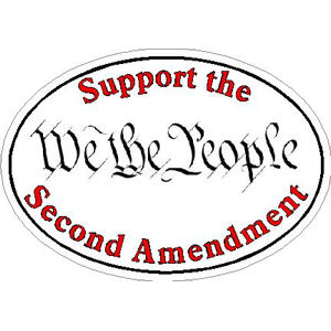We The People Support The Second Amendment - Sticker at Sticker Shoppe