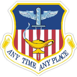 Air Force Any Time Any Place - Sticker at Sticker Shoppe