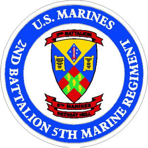 U.S. Marines 2nd Battalion 5th Marine Regiment - Sticker at Sticker Shoppe