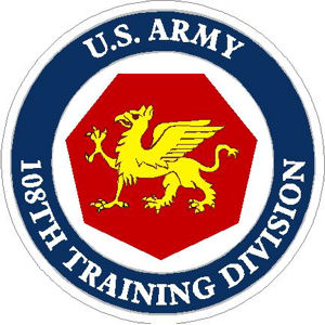 U.S. Army 108th Training Division - Sticker at Sticker Shoppe