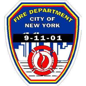 9-11-01 FDNY - Sticker at Sticker Shoppe