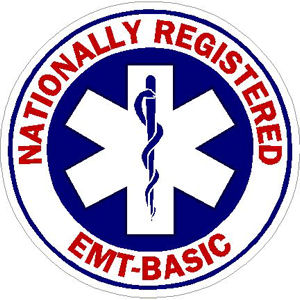 Nationally Registered EMT Basic - Sticker at Sticker Shoppe