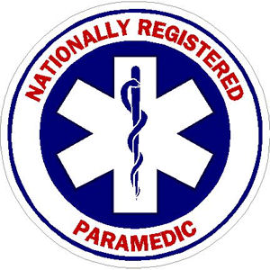 Nationally Registered Paramedic - Sticker at Sticker Shoppe