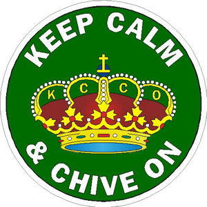 Keep Calm & Chive On - Sticker at Sticker Shoppe
