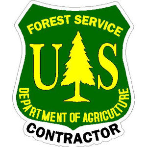 US Forest Service Contractor - Sticker at Sticker Shoppe