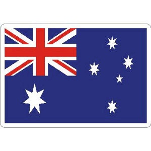Australia Flag - Rectangle Sticker at Sticker Shoppe