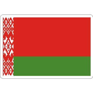 Belarus Flag - Rectangle Sticker at Sticker Shoppe