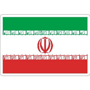 Iran Flag - Rectangle Sticker at Sticker Shoppe