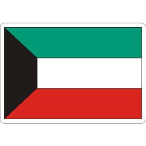 Kuwait Flag - Rectangle Sticker at Sticker Shoppe